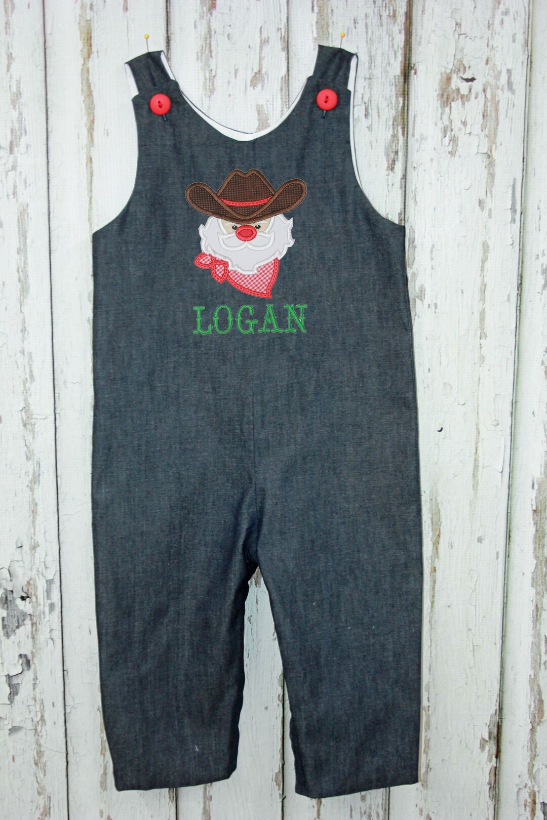 Boys Christmas,cowboy Santa Longall,christmas Longall,baby Boy ...