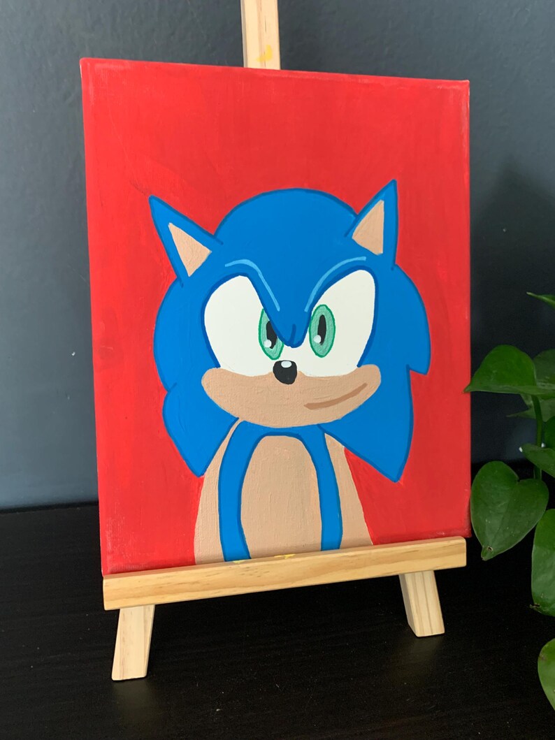 Cartoon Paintings, Cartoon Art, Wall Decor, Sonic the Hedgehog - Etsy