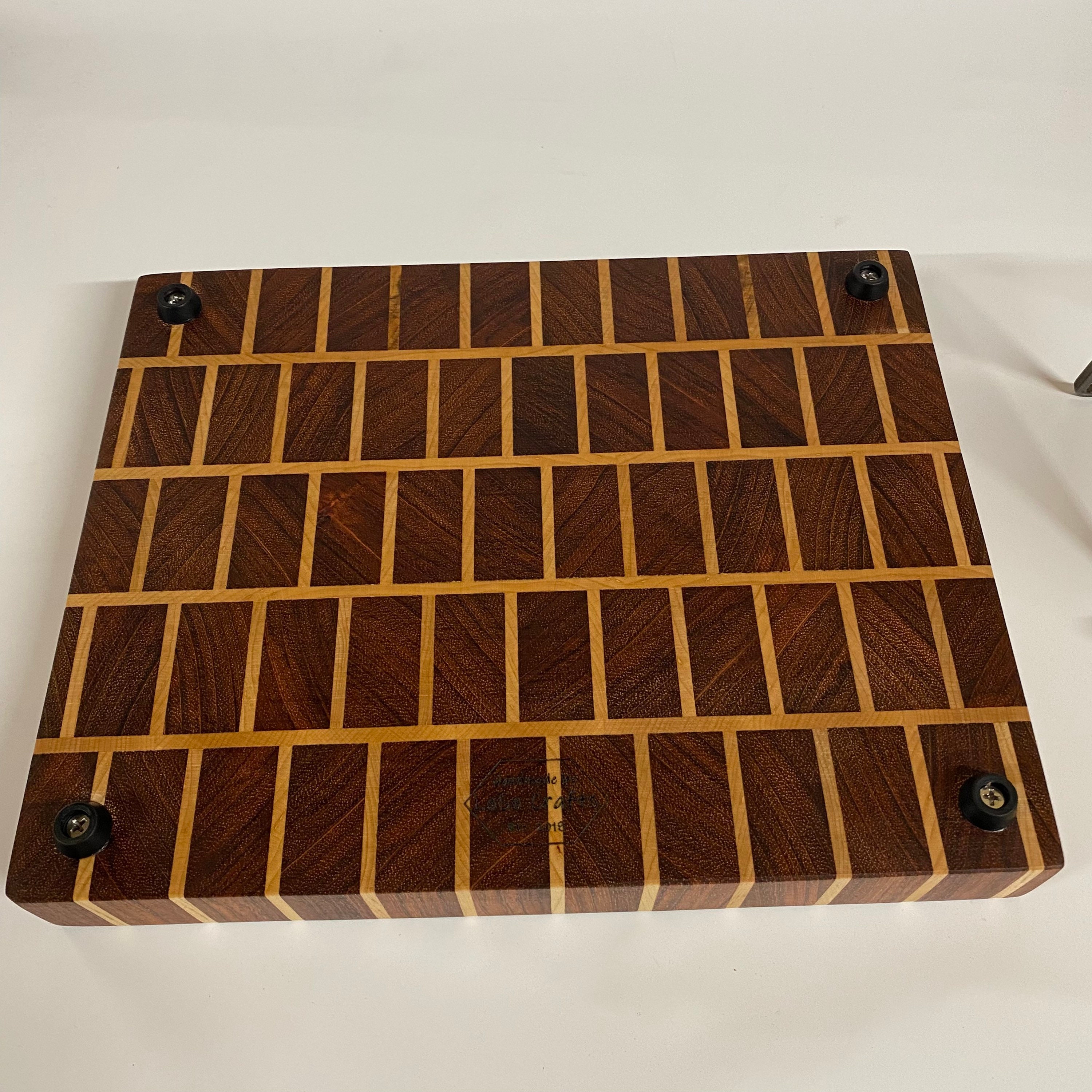Handmade End Grain Brick Pattern Cutting Board - Etsy