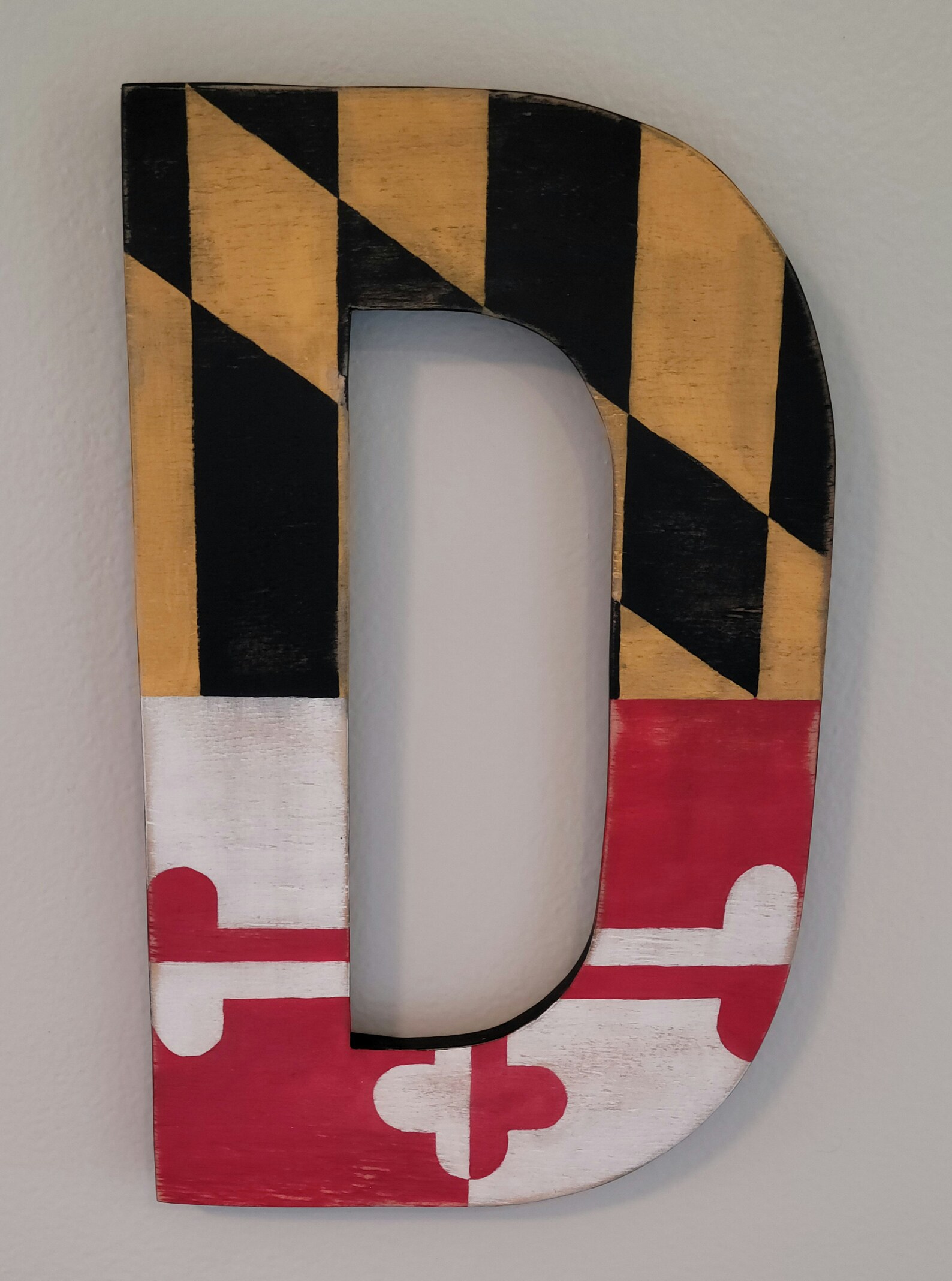 Personalized Maryland Flag Letter Sign - Etsy