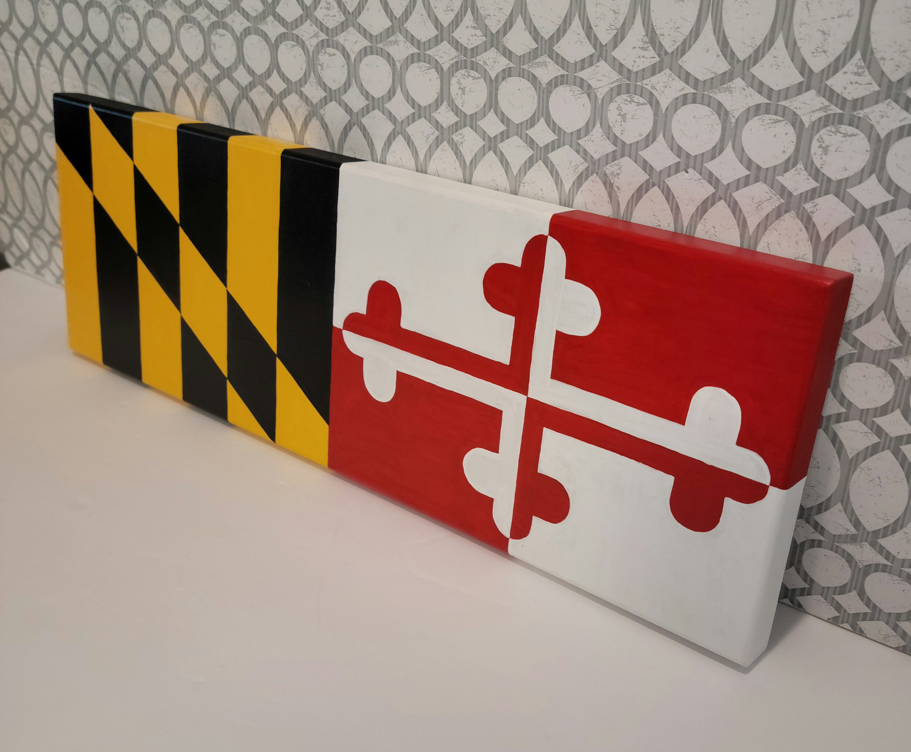 Horizontal Maryland Flag Sign - Etsy