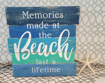 Beach Memories Sign | Etsy