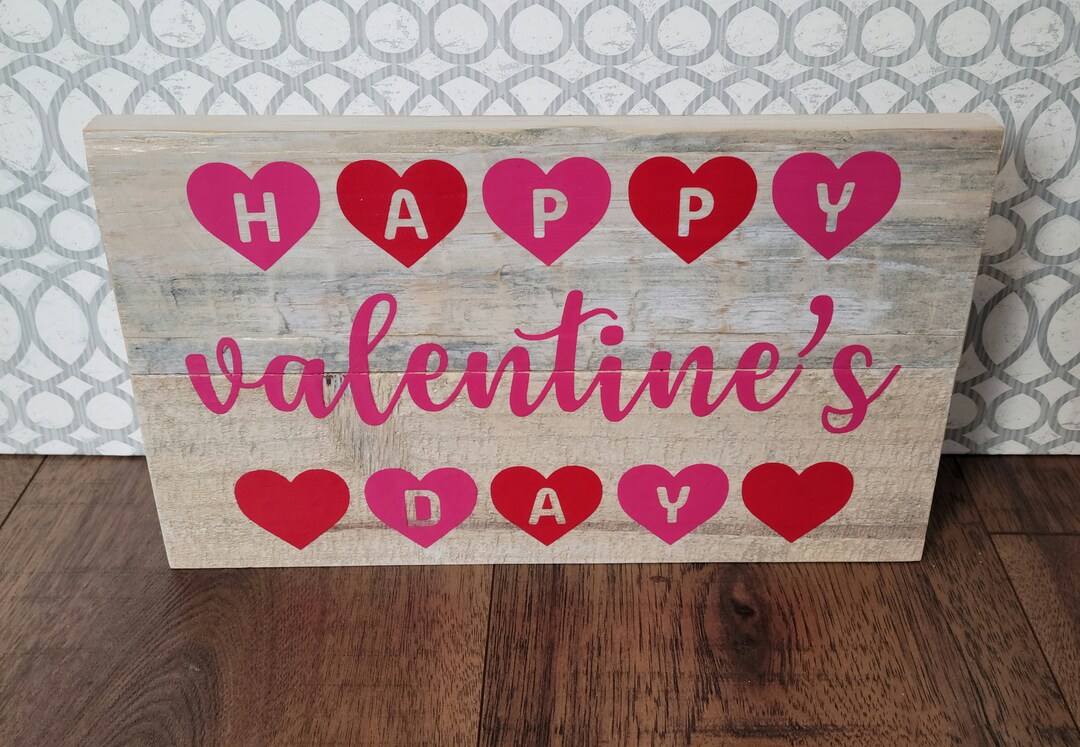 Rustic Happy Valentine's Day Sign - Etsy