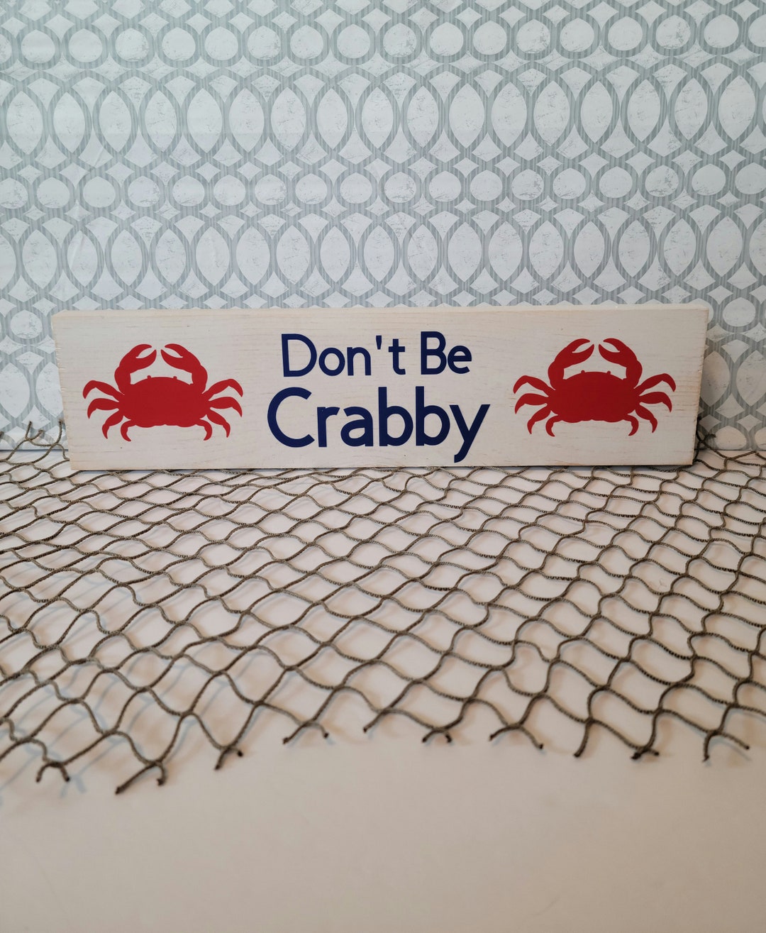 Don't Be Crabby Sign - Etsy