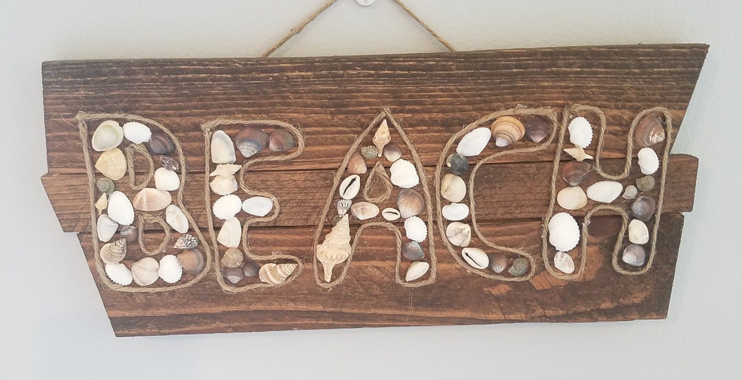 Sea Shell Beach Sign - Etsy