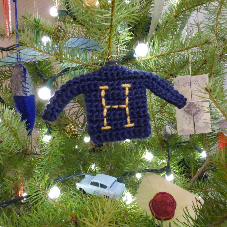 Mini Sweater Ornament - Custom Colors and Initial! - Etsy
