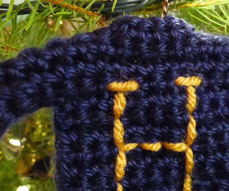 Mini Sweater Ornament - Custom Colors and Initial! - Etsy
