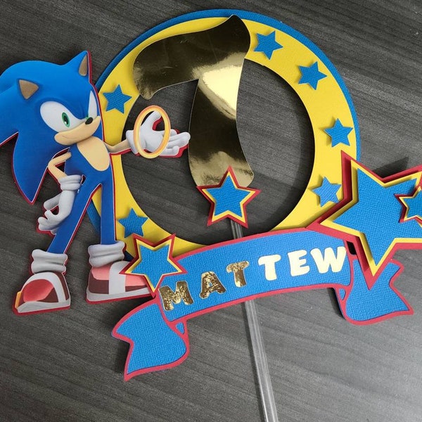 Sonic Svg Cake Topper - Etsy