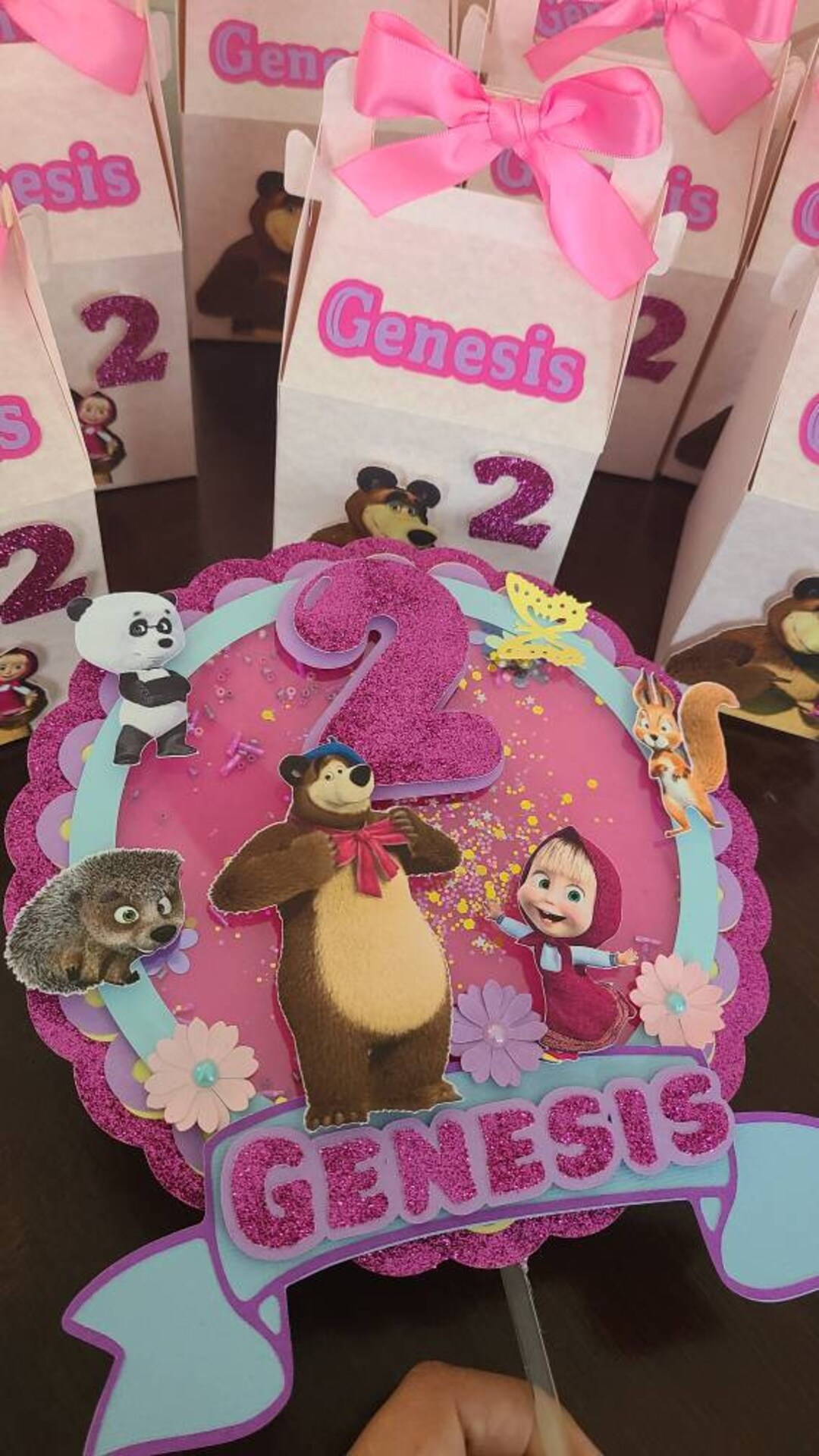 Cake Topper Masha and Bear - Etsy