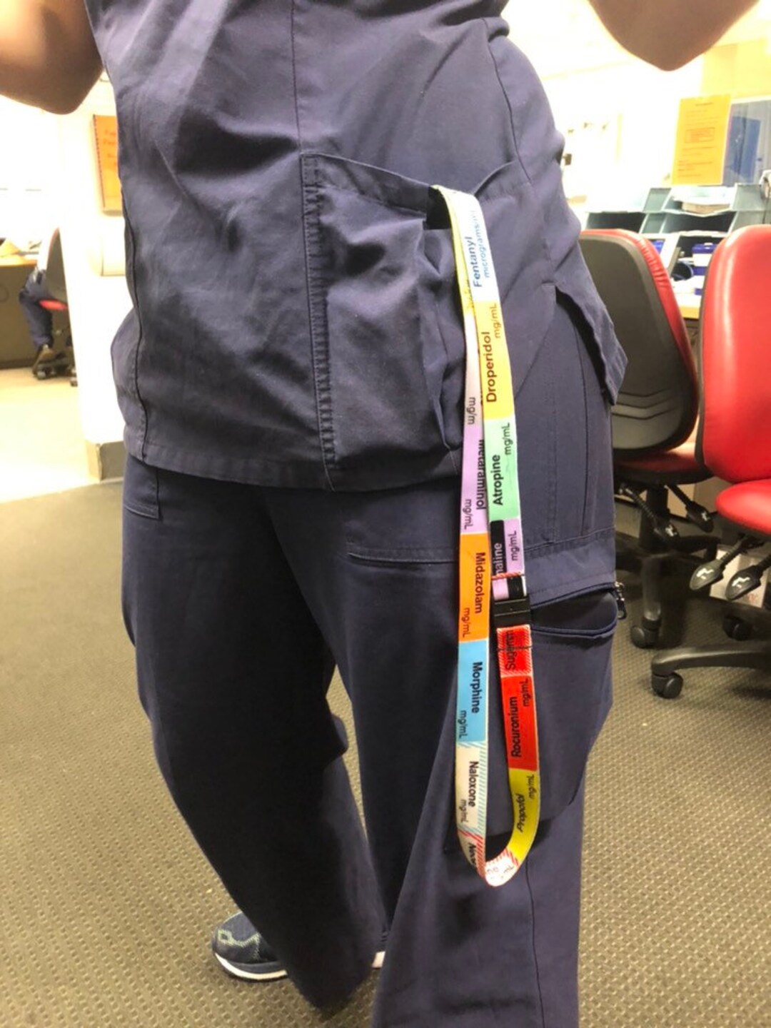 5 Pack Anaesthetic Lanyards Medical Drug Labels Critical Care - Etsy ...