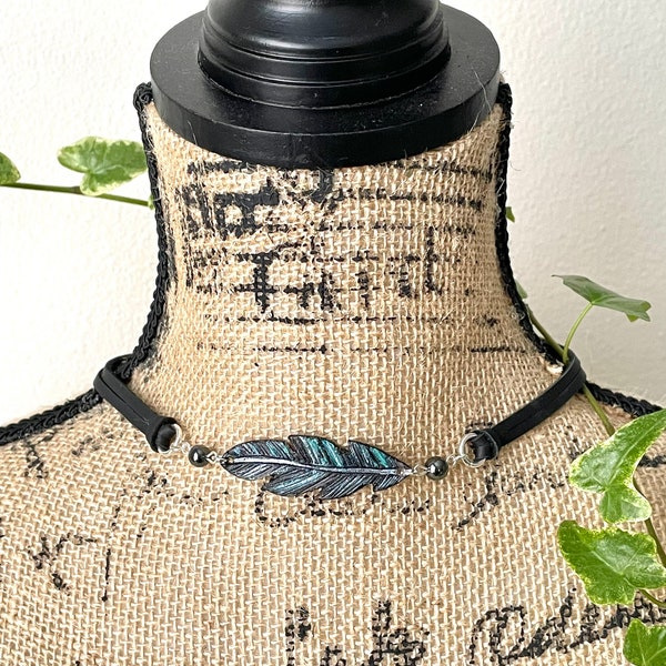 Feather Choker - Etsy