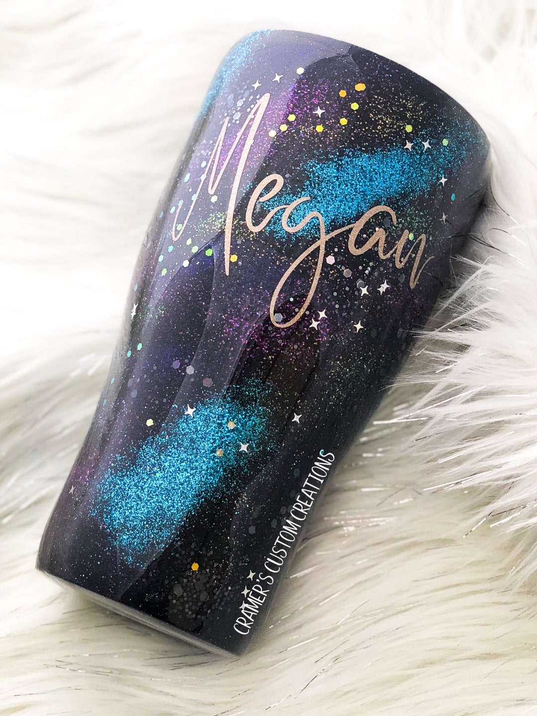 Custom Galaxy Glitter Dipped Stainless Steel Tumbler Cup - Etsy