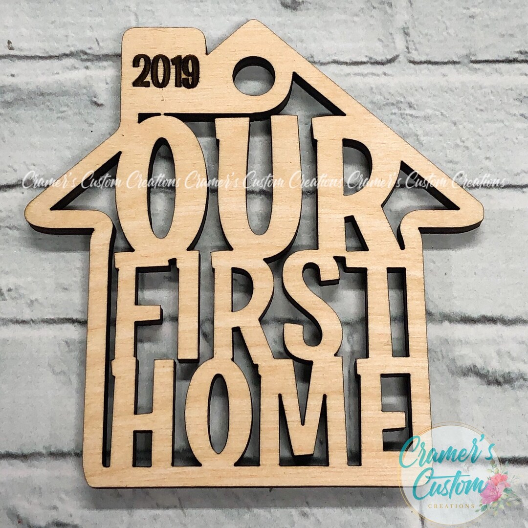 Our First Home Wooden Ornament - Etsy