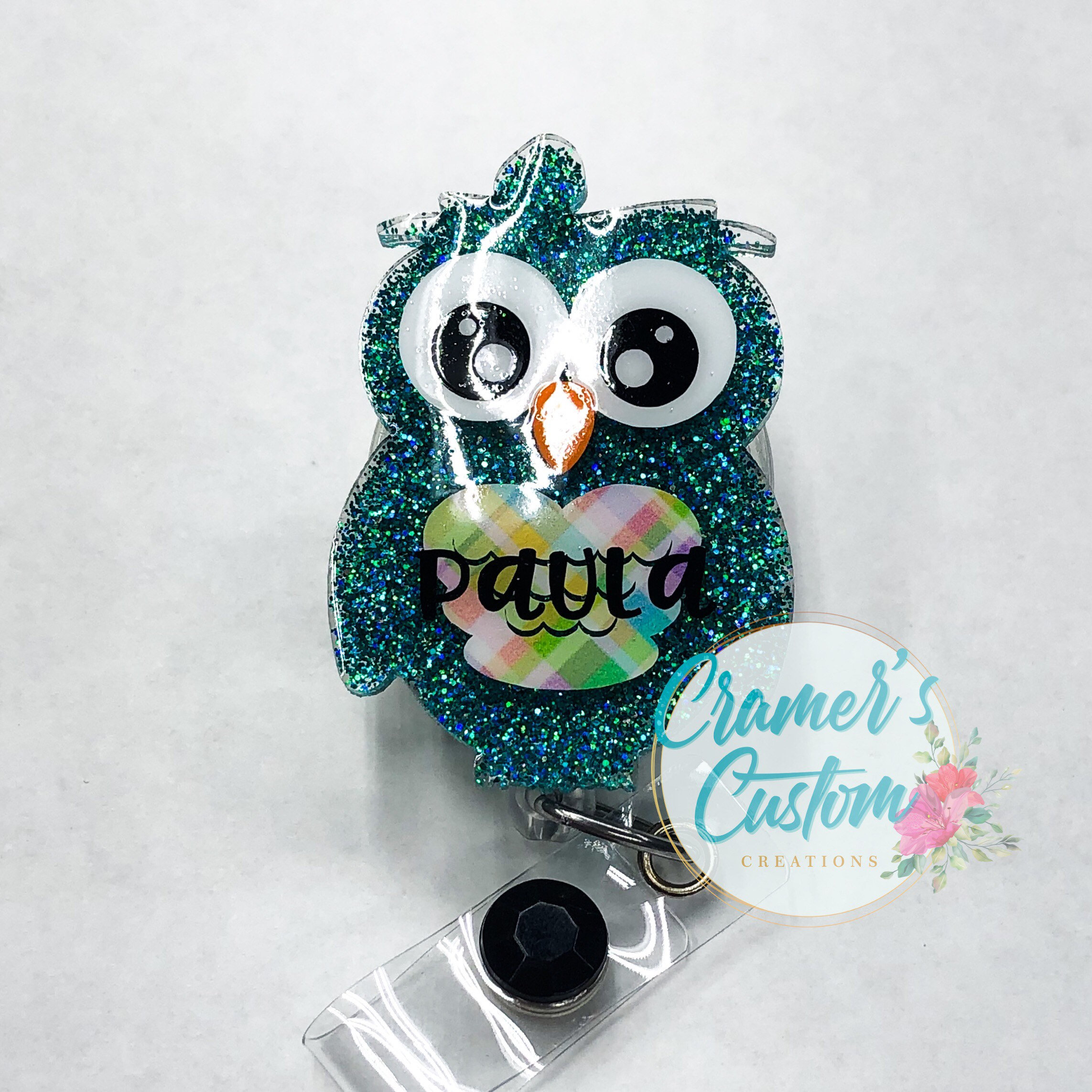 Custom Owl Badge Reel | Etsy