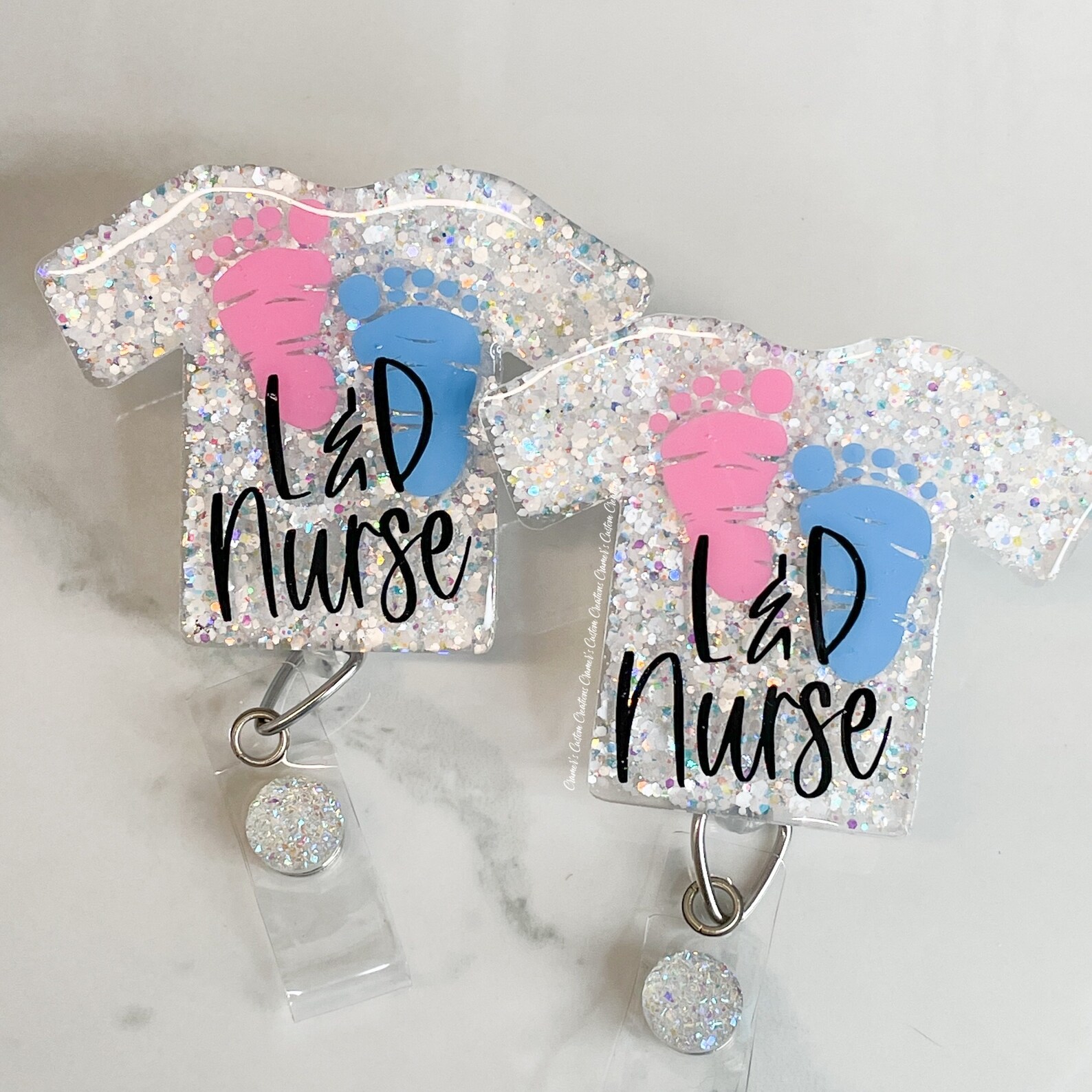 Custom Scrub Top Badge Reel - Etsy