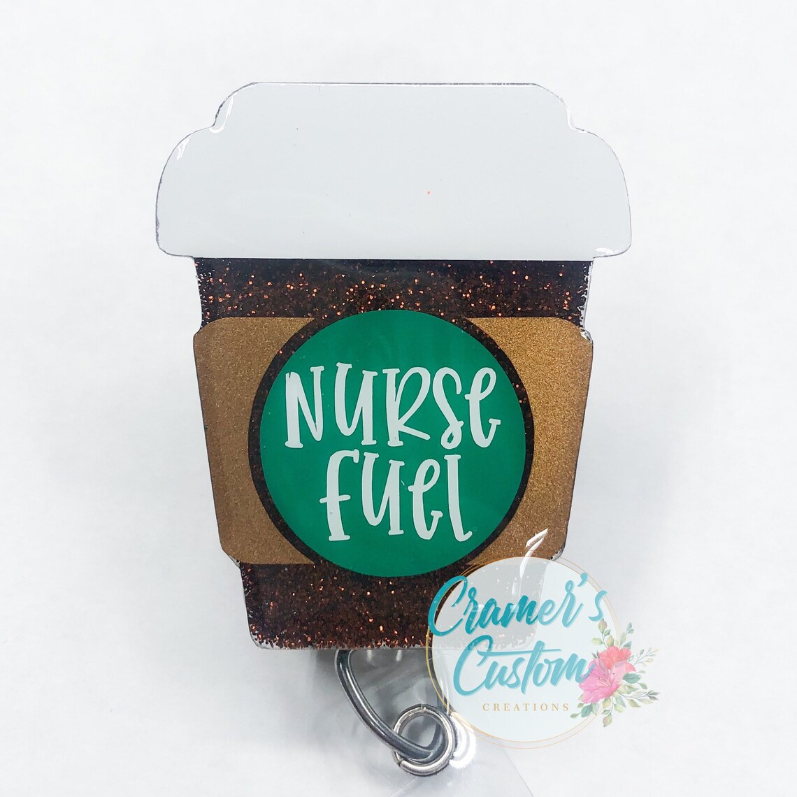 Custom To-go Coffee Badge Reel - Etsy
