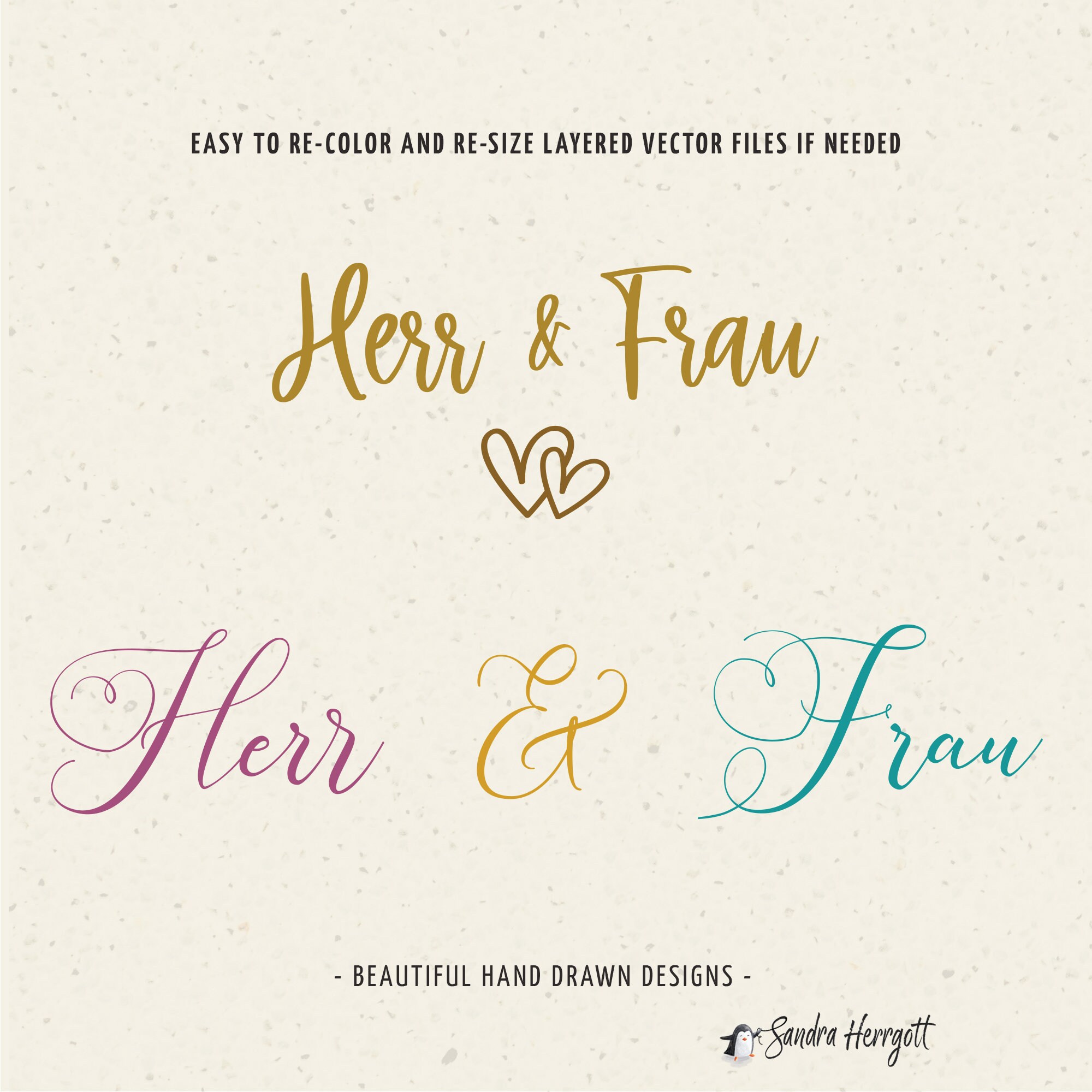 German Herr & Frau Plotter File Svg Dxf Eps Png Jpg Split | Etsy