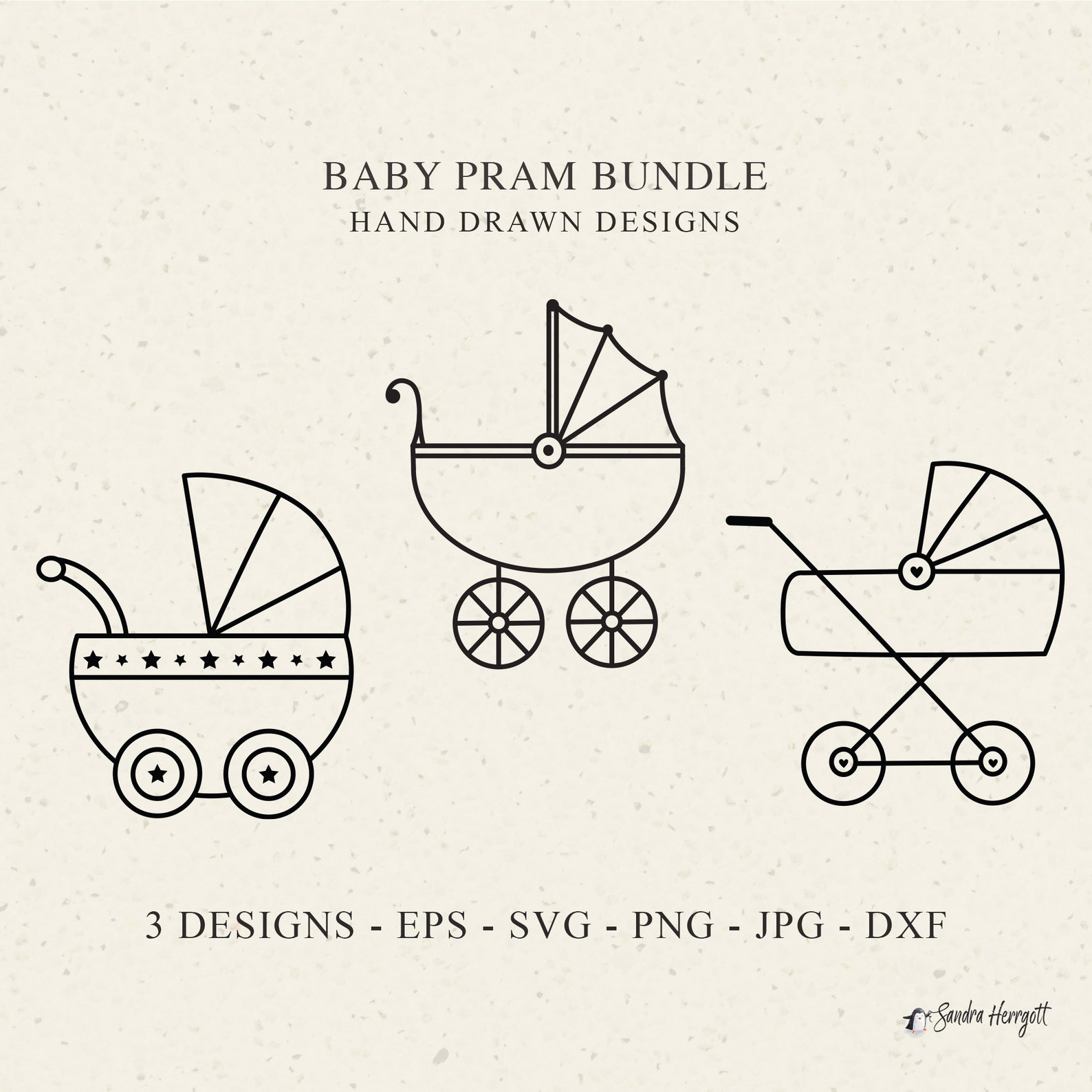 Pram Plotter File Svg Dxf Png Motherhood Cricut Baby Shower Silhouette ...