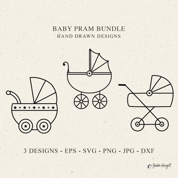 Pram Plotter File Svg Dxf Png Motherhood Cricut Baby Shower - Etsy