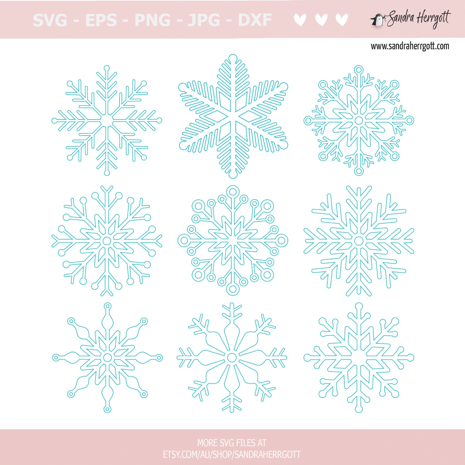Snowflakes Svg Bundle Winter Svg Snowflakes Cut File - Etsy Australia