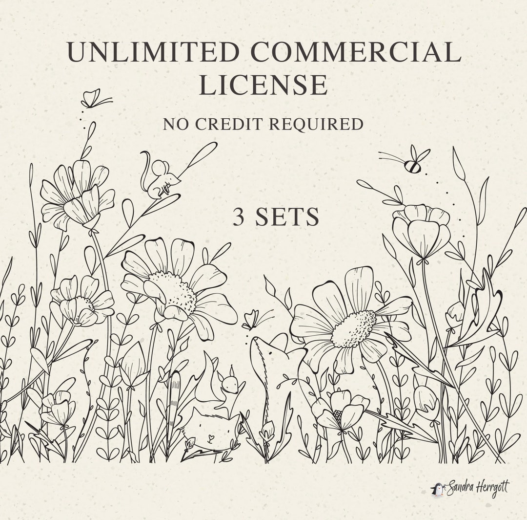 Unlimited Commercial License for Three Sets, No Credit Required, for ...