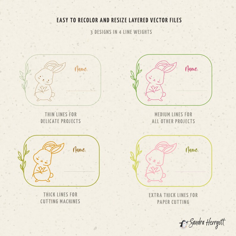 Bunny Wreath & Name Tag Plotter File Svg Dxf Png Jpg Forest - Etsy