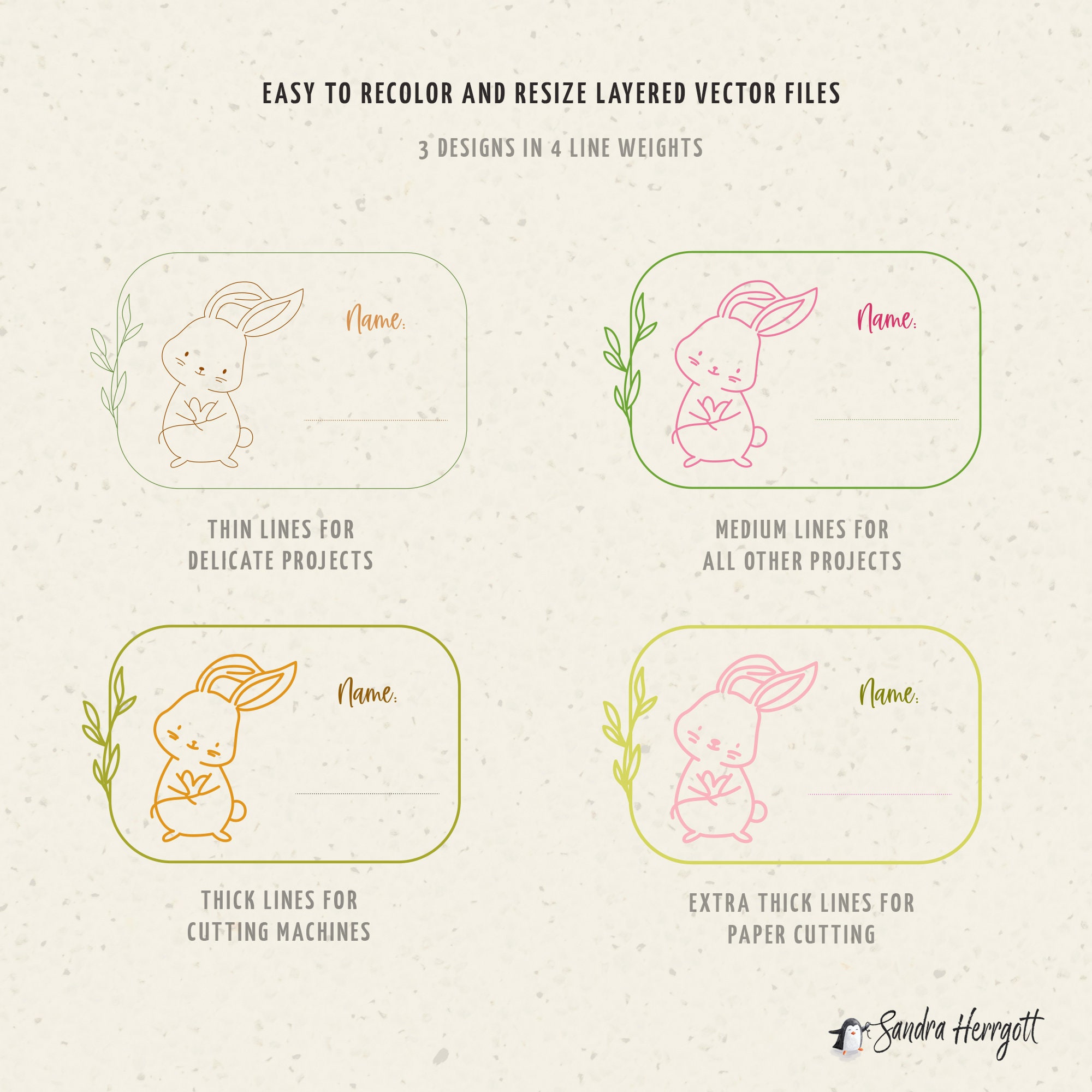 Bunny Wreath & Name Tag Plotter File Svg Dxf Png Jpg Forest - Etsy