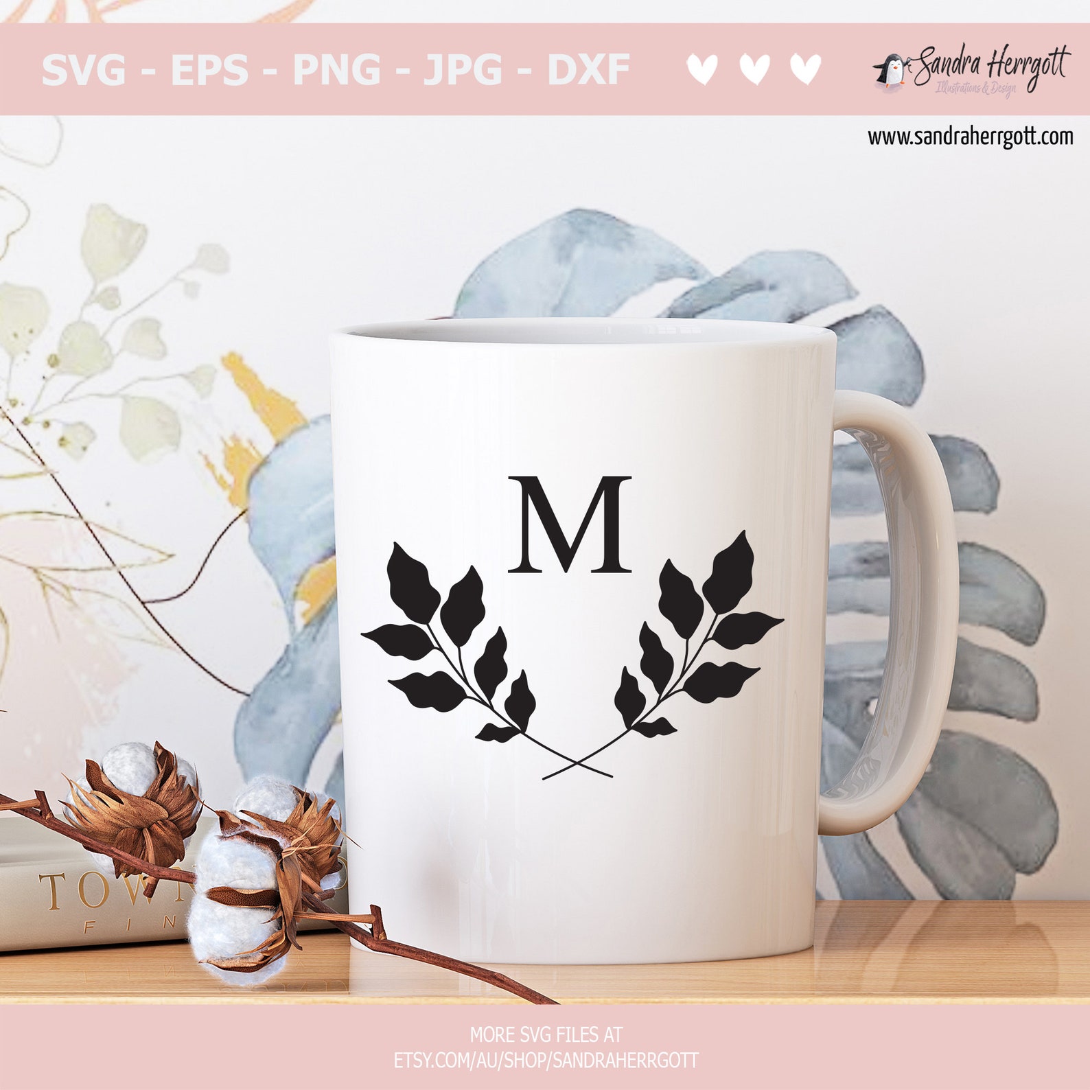 Botanical Corner Svg Bundle, Decorative Natural Leaf Corner Svg ...