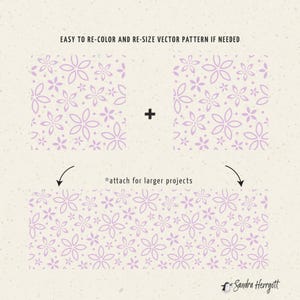 Abstract Blossom Seamless Pattern Svg Dxf Png Jpg Flower Cricut ...
