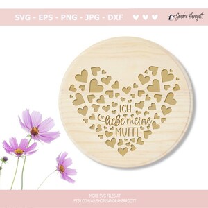 German Mutti Plotter File SVG DXF Eps Png Jpg Ich Liebe Meine Mutti ...
