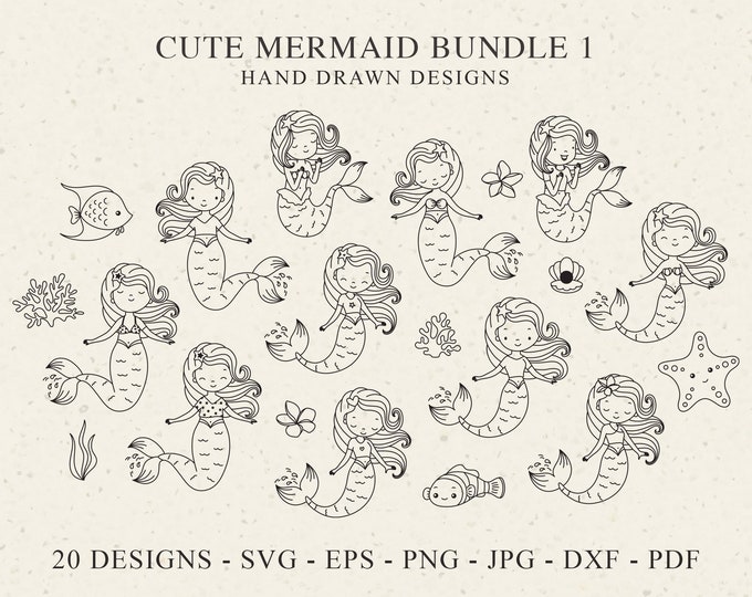 Mermaid Paper Crown Coloring Printable Kids Craft Mermaid Birthday ...