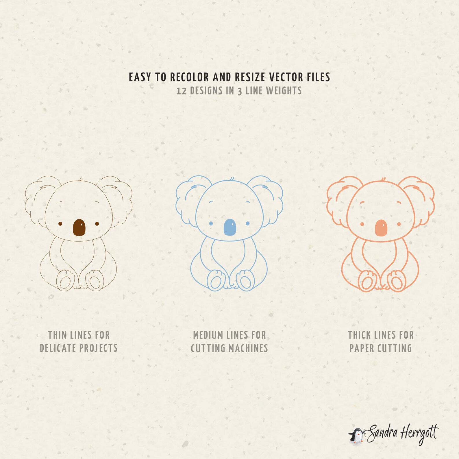 Baby Koala Plotter File Svg Dxf Png Jpg Australian Animal Cricut ...