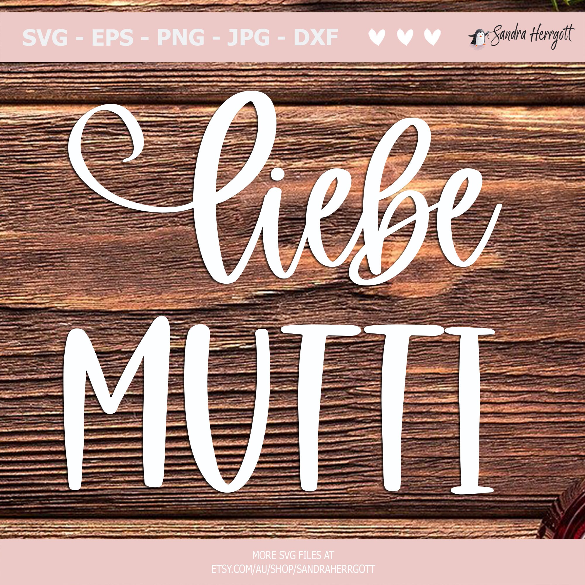 Mutti Plotterdatei SVG DXF Eps Png Jpg Ich liebe meine Mutti - Etsy Schweiz