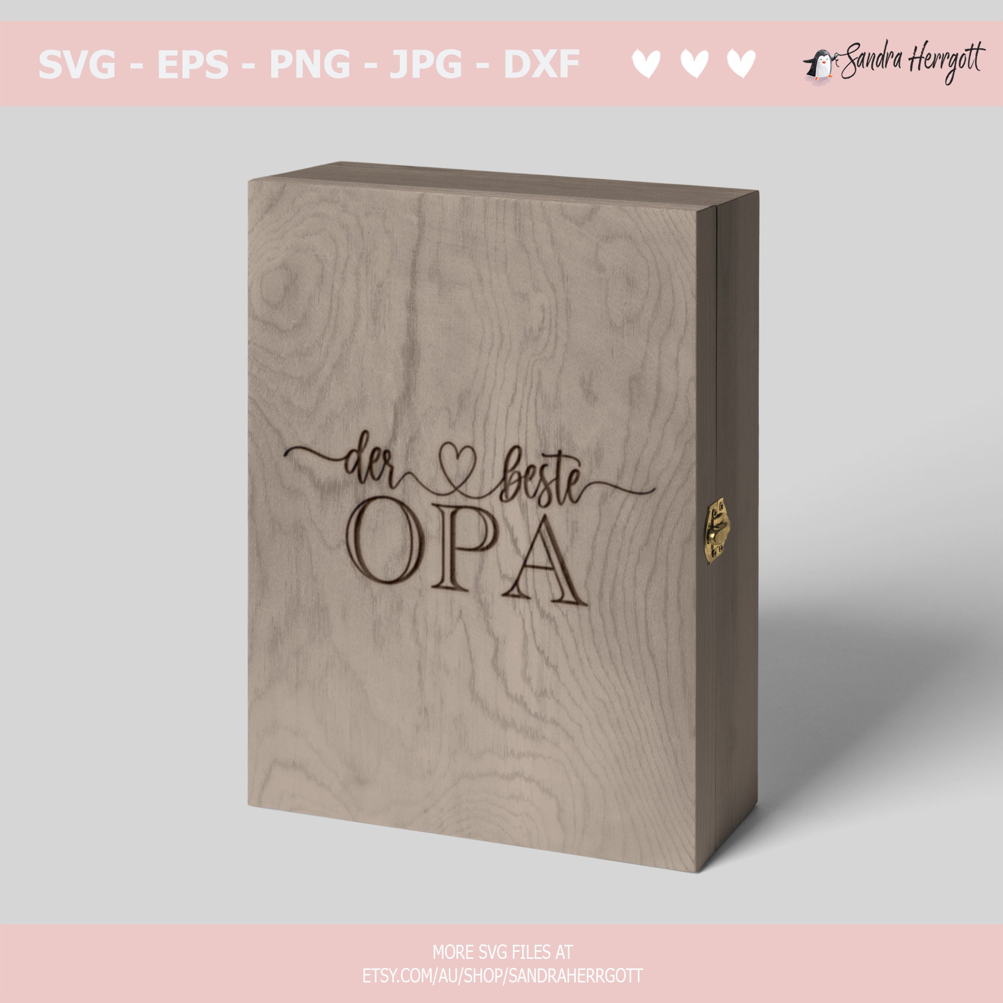 German Opa Plotter File Svg Dxf Lieber Opi Cricut Wreath Split - Etsy