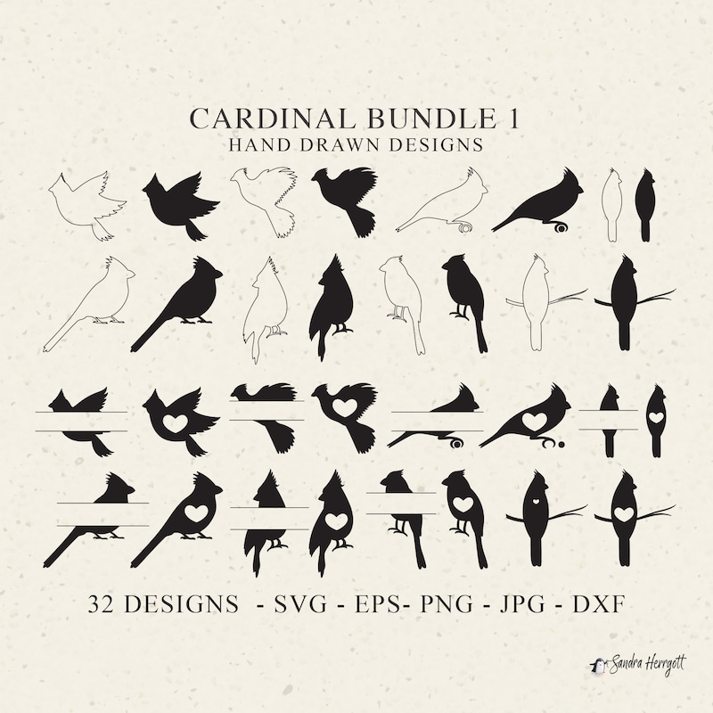 Cardinal Bird - Etsy