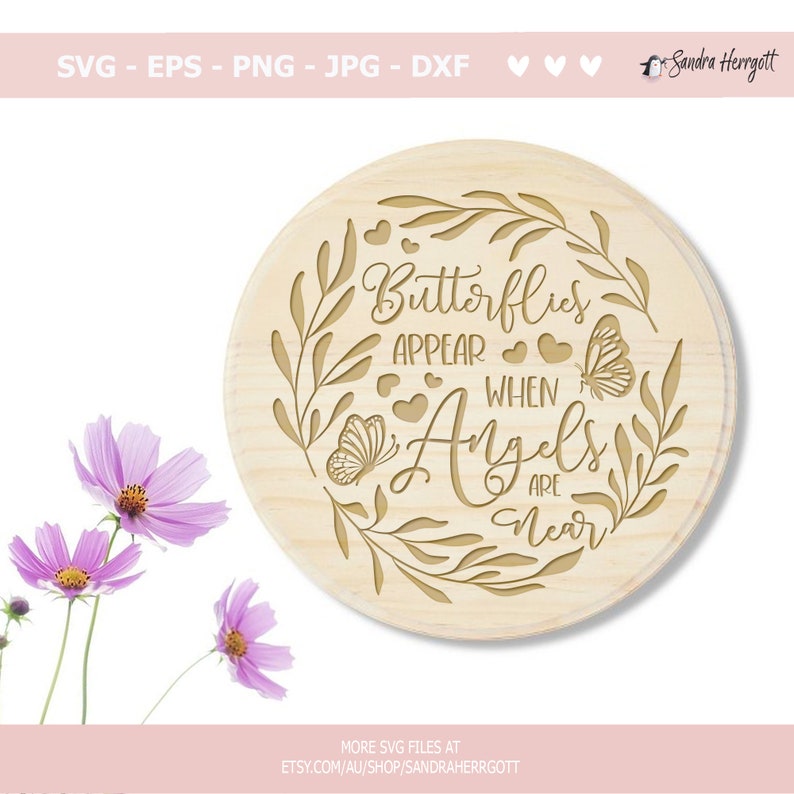 Angel Quote Plotter Files Svg Dxf Png Eps Jpg Butterfly Cricut - Etsy