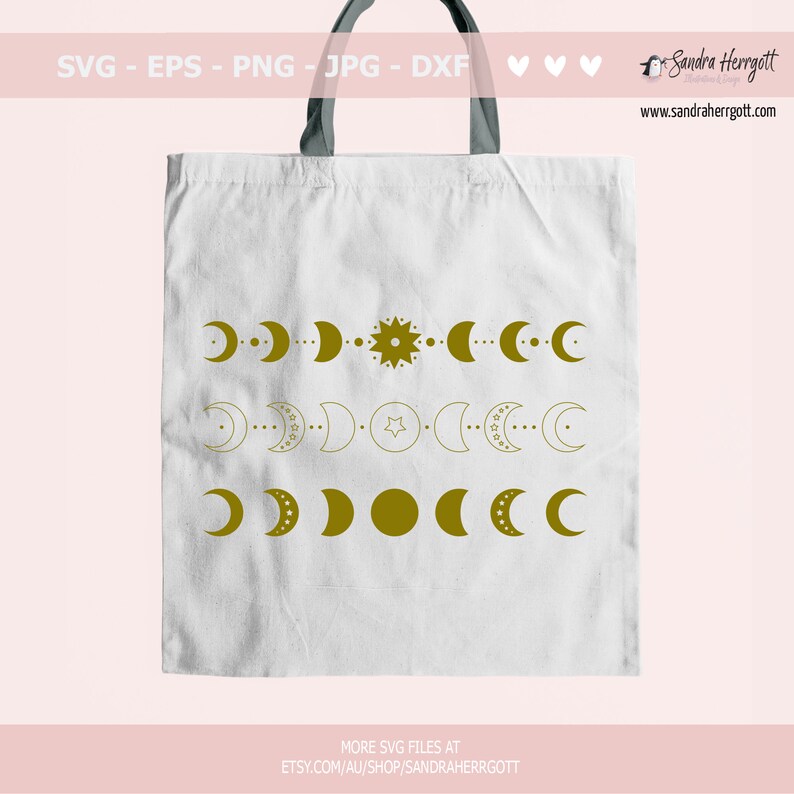 Moon Phase Plotter File Svg Dxf Eps Png Jpg Celestial Cricut - Etsy