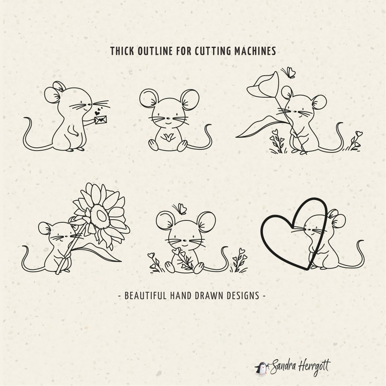 Little Mouse Svg Bundle Animals Cut File Cute Cutting File - Etsy