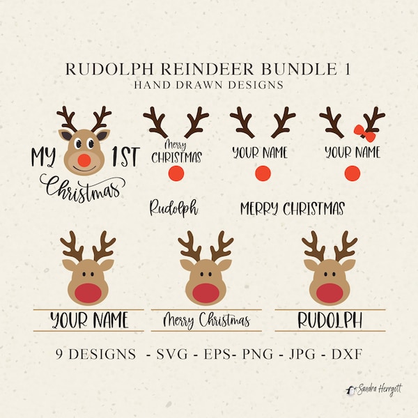 Reindeer Names Svg - Etsy