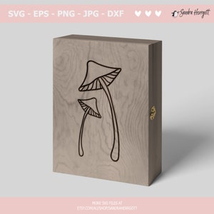 Mushroom Plotter File Svg Dxf Png Eps Jpg Fall Cricut Bundle Autumn ...