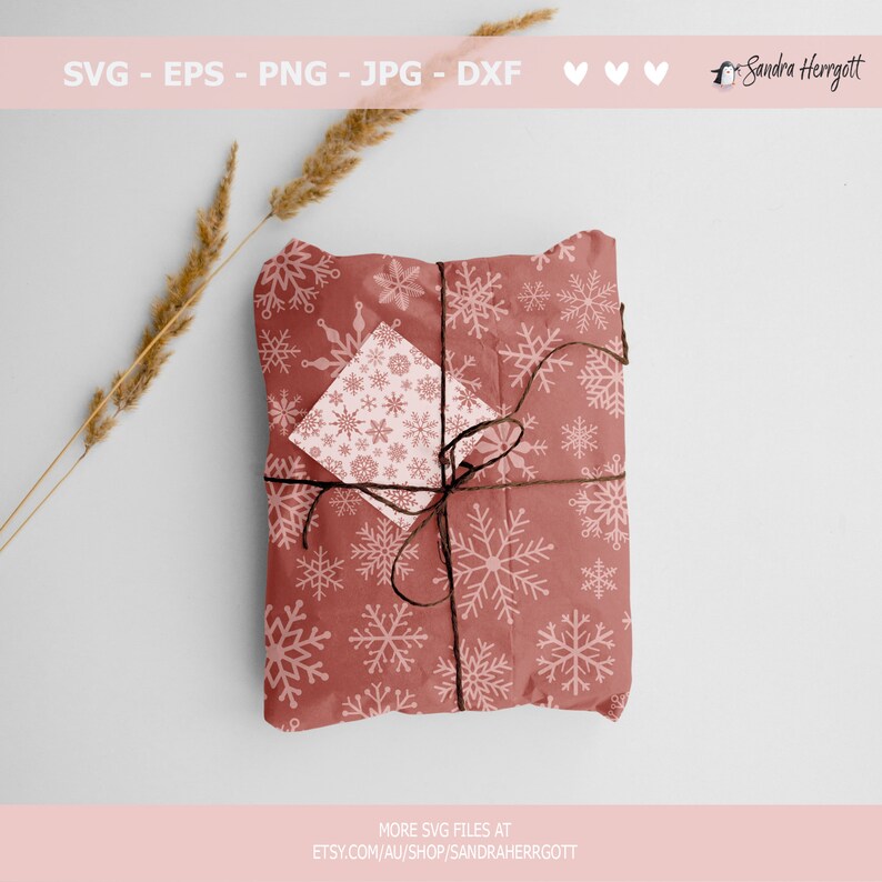 Snowflake Seamless Pattern SVG Plotter File Dxf Png Eps Jpg Winter ...