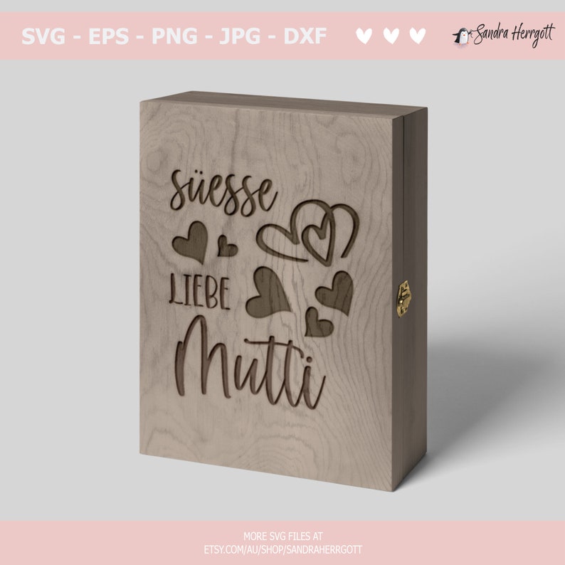 Mutti Plotterdatei SVG DXF Eps Png Jpg Ich liebe meine Mutti - Etsy Schweiz