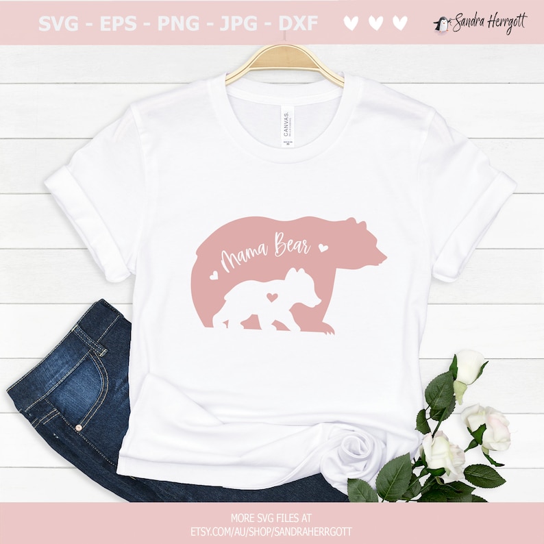 Mama Bear Plotter File Svg Dxf Png Eps Jpg Forest Animal Cricut ...