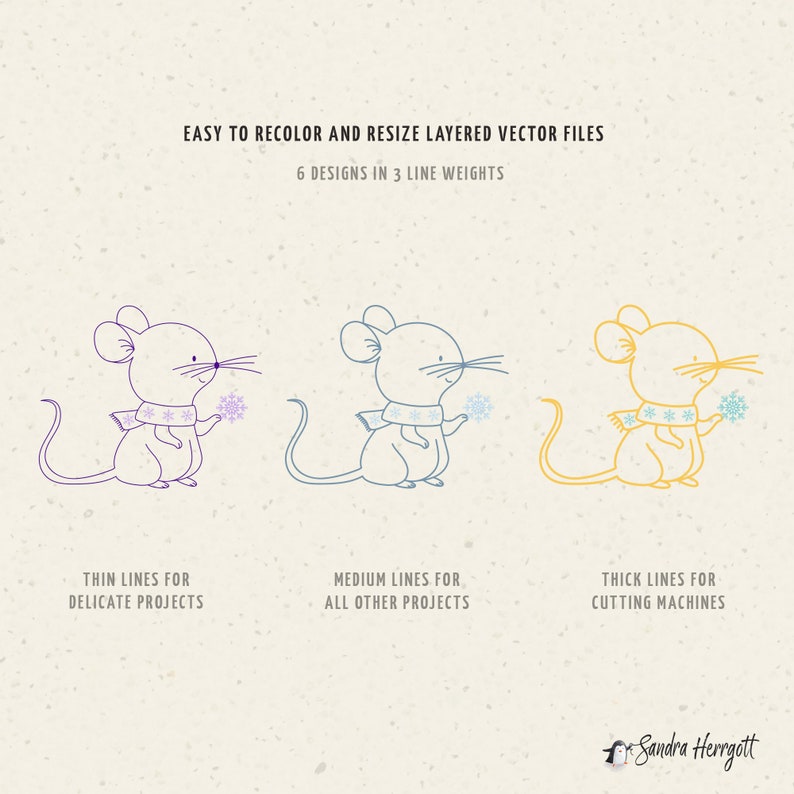 Christmas Mouse Plotter File Svg Bundle Dxf Eps Png Jpg Cute Animal ...