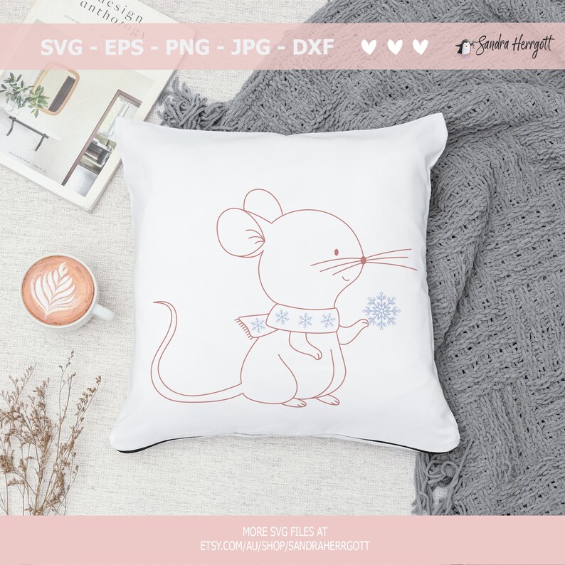 Christmas Mouse Plotter File Svg Bundle Dxf Eps Png Jpg Cute - Etsy