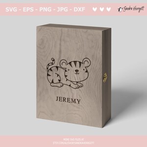Baby Tiger Plotter File Svg Dxf Png Jpg Safari Cricut Animal Silhouette ...