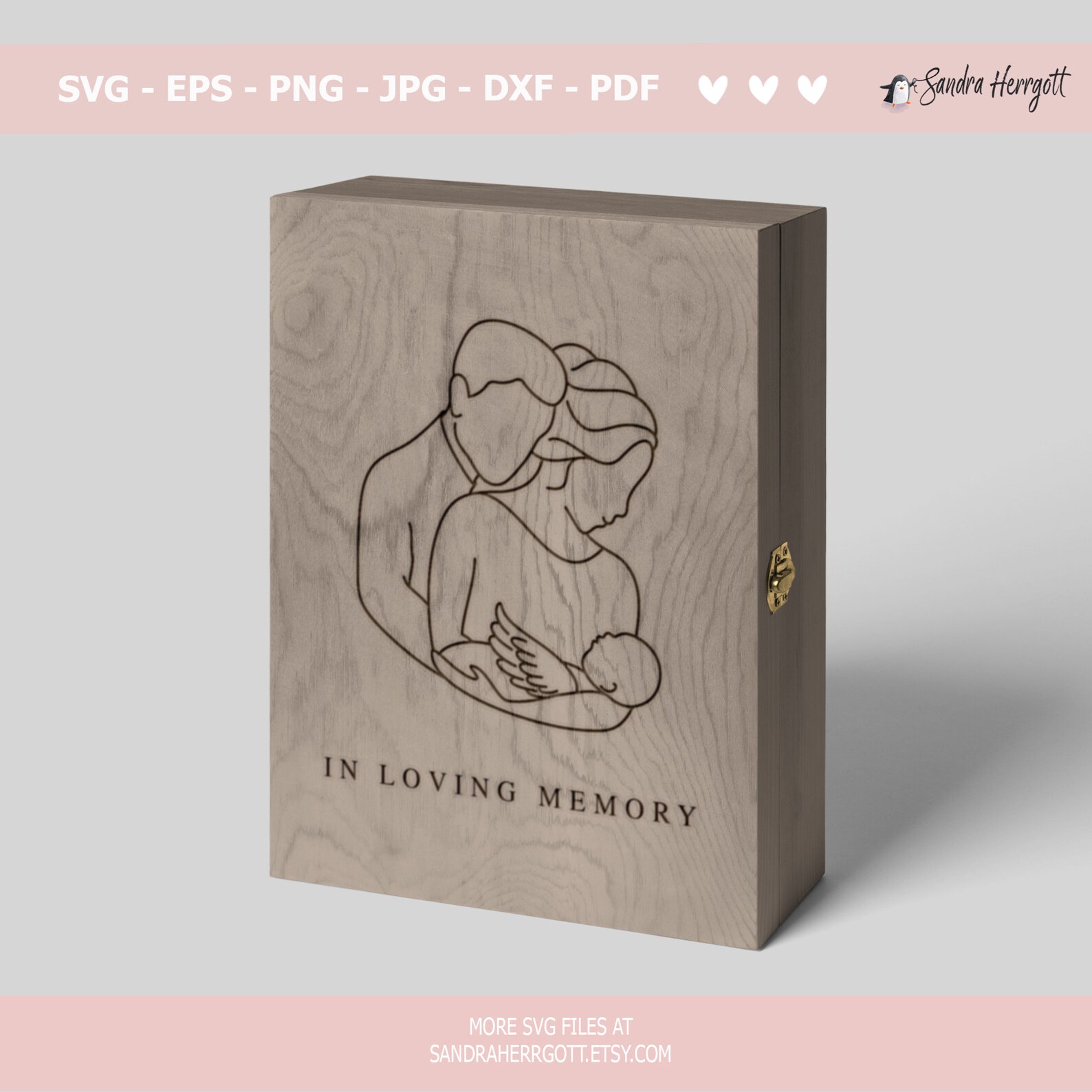 Baby Loss Plotter File Svg Dxf Png Jpg Memorial Cricut Silhouette Child ...