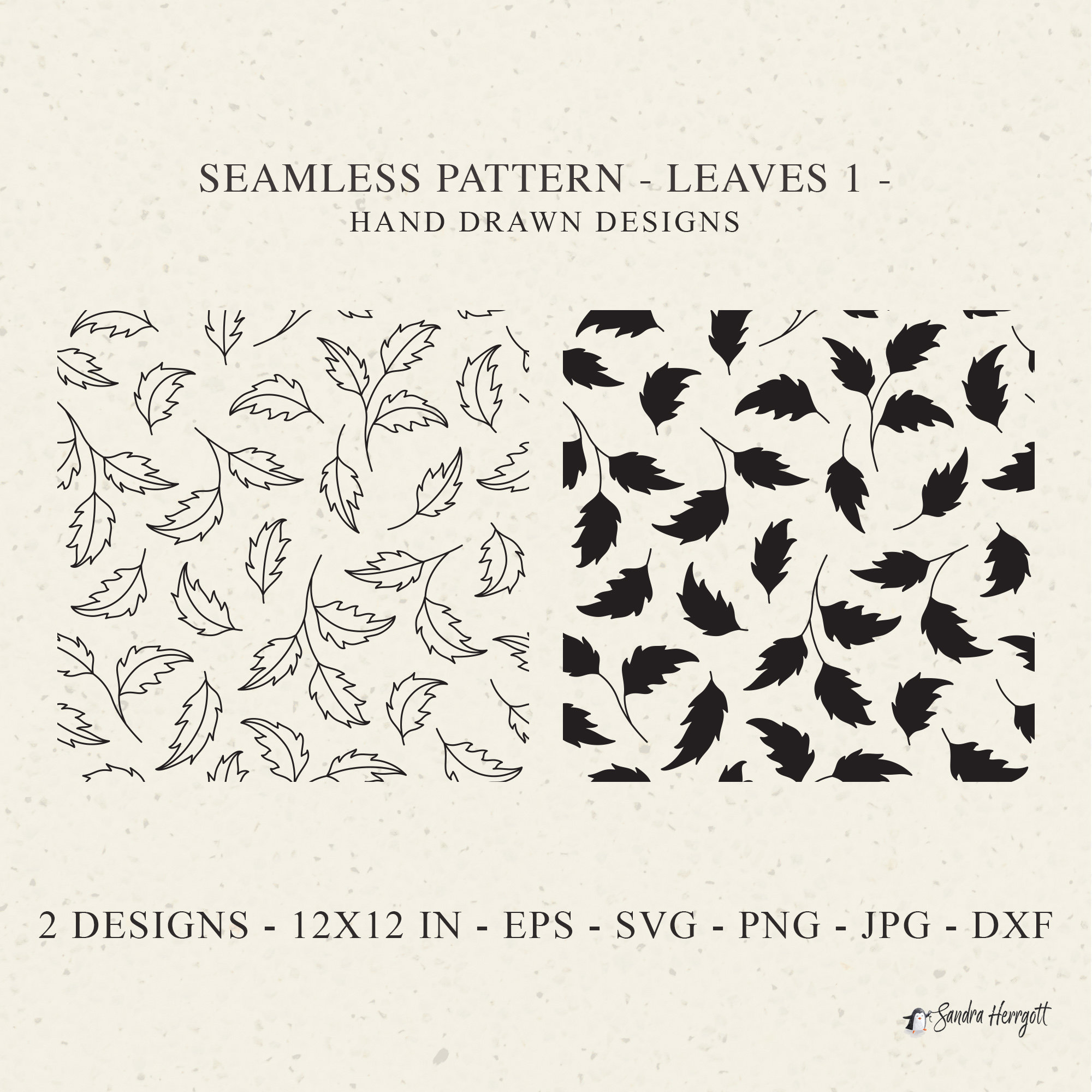 Fall Leaf Pattern Svg Dxf Png Eps Jpg Fall Cricut Autumn - Etsy