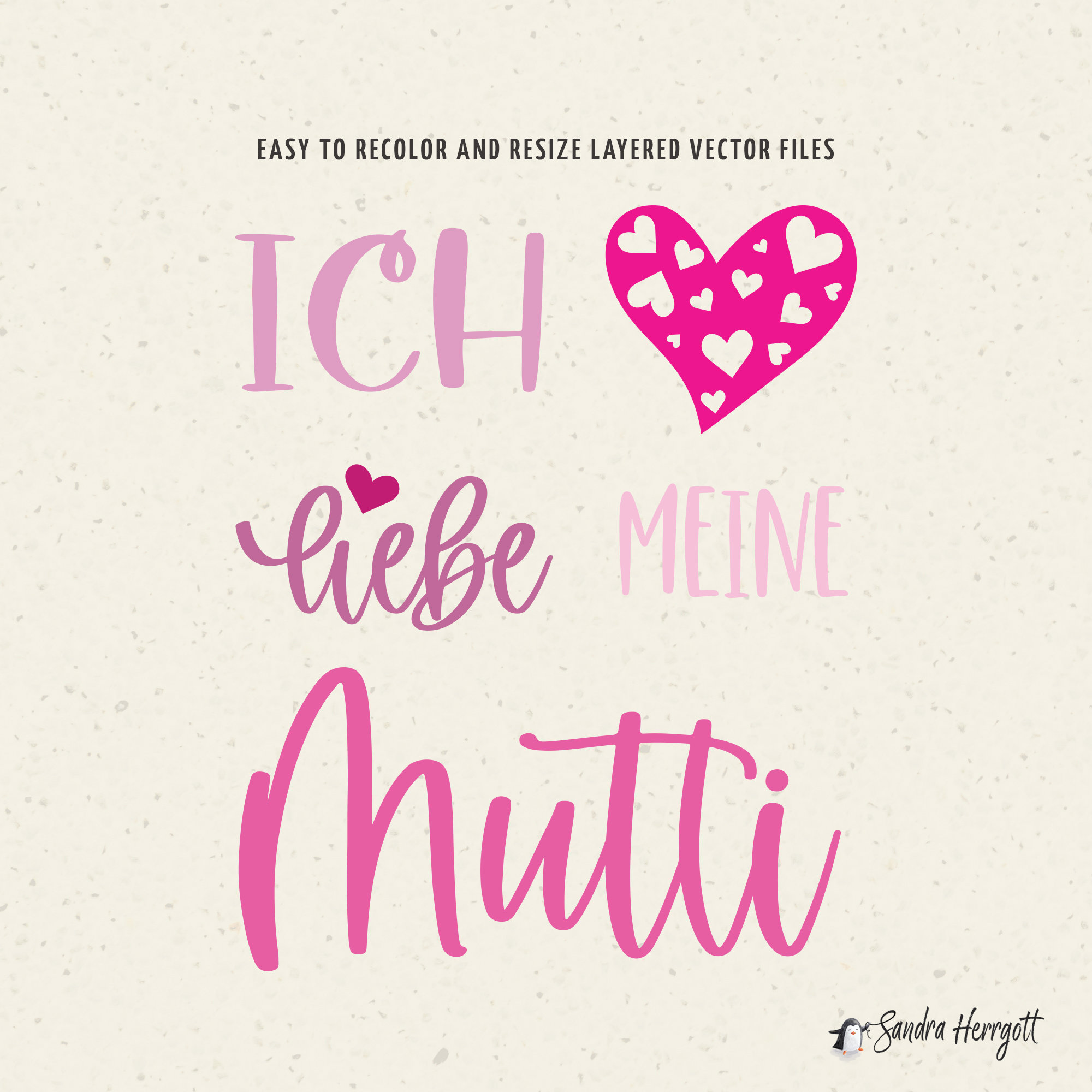 Mutti Plotterdatei SVG DXF Eps Png Jpg Ich liebe meine Mutti - Etsy Schweiz