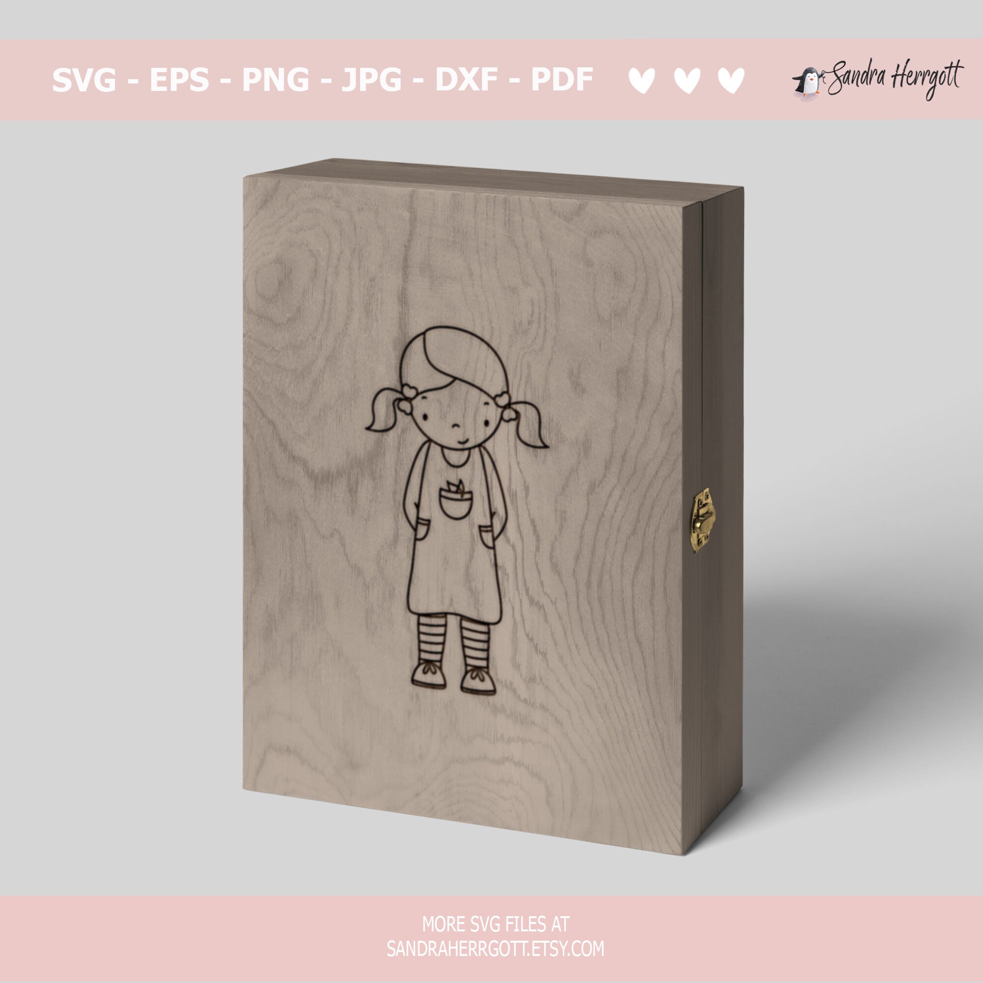 Cute Cheeky Girl Plotter File Svg Dxf Png Jpg Pdf Nursery Decor Cricut ...